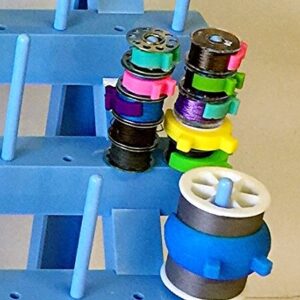 PeavyTailor 70 Spools Thread Holder Thread Rack Sewing Thread Organizer Thread Stand Spool Holder for Sewing and Embroidery Quilting. Threads Spool Rack has Holes to Hold on The Wall Green