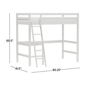 Hillsdale Caspian Loft, Twin, White