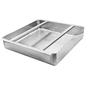 gusto - 19.5" x 19.5" pre-rinse drain basket, each