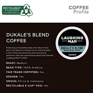 Laughing Man Dukale's Blend, Single-Serve Keurig K-Cup Pods, Medium Roast Coffee, 16 Count