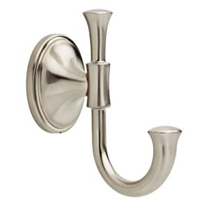 delta faucet peerless csn35-sn-1 carson robe/towel hook bath hardware accessory, satin nickel