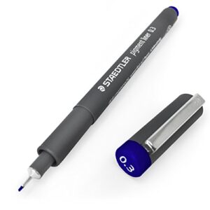 Staedtler 308 Pigment Liner Fineliner – 0.3mm – Pack of 3 – Blue