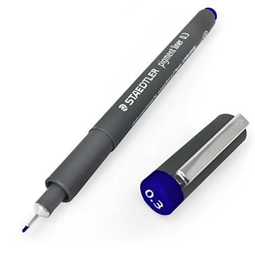 Staedtler 308 Pigment Liner Fineliner – 0.3mm – Pack of 3 – Blue