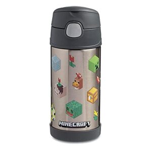 thermos minecraft 12 oz funtainer bottle - green