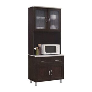 hodedah import kitchen cabinet, chocolate