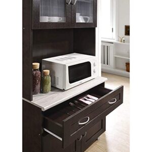 HODEDAH IMPORT Kitchen Cabinet, Chocolate