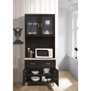 HODEDAH IMPORT Kitchen Cabinet, Chocolate