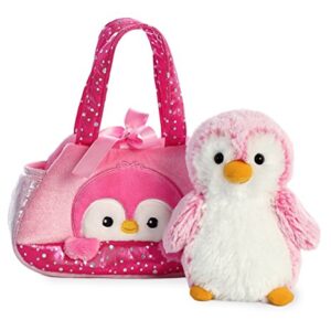 Aurora - Fancy Pals - 7" Pompom Penguin - Pink Pet Carrier