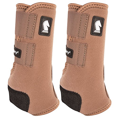 Classic Equine Med Legacy2 Horse Front Hind Sports Boots 4 Pack Caribou