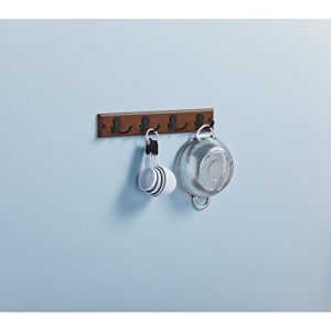 Franklin Brass R37592K-CSI-R Double Prong Robe Hook Rack, 16 in. Cocoa & Soft Iron