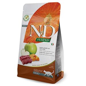 Farmina Natural & Delicious Pumpkin, Apple and Venison Grain Free Dry Cat Food 3.3 Pounds