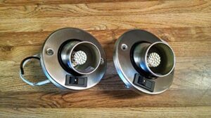 gustafson lighting 2pk 12v led rv camper trailer motorhome directional reading light brushed nickel (2)