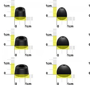 NICKSTON N-1 Assorted Ear Tips Set Compatible with in Ear Earphones with 2.0mm to 3.5mm Nozzle Attachment - Replacement Adapters Gels Buds with Box Organizer and Cleaning Tool