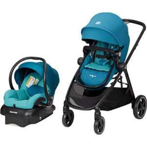 maxi-cosi zelia 5-in-1 modular travel system, emerald tide