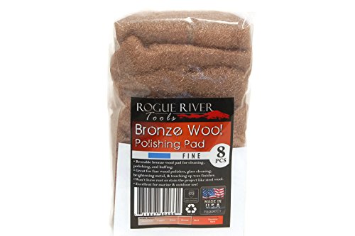 Rogue River Tools Bronze Wool Pads (8pc) - Fine