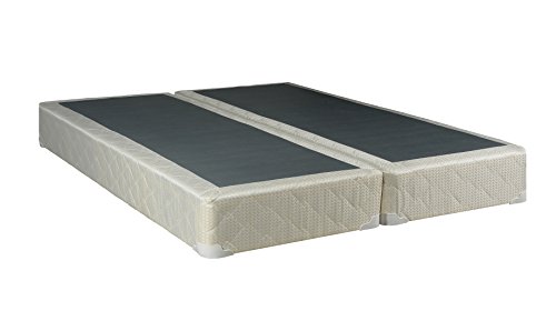 Mattress Solution Wood Split Traditional Box Spring/Foundation for Mattress Set, Full, Beige