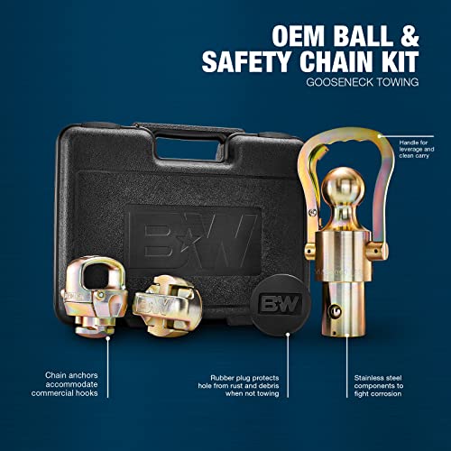 OEM Gooseneck Ball & Safety Chain Kit for Ford/GM/Nissan Trucks – GNXA2061