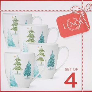 Lenox 880069 Balsam Lane 4-Piece Mug Set