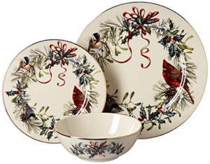 lenox 883433 winter greetings 3-piece place setting