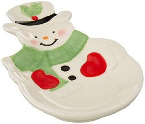 lenox holiday snowman spoon rest