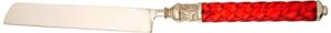 lenox holiday jewel spiral cake knife, 0.70 lb, red