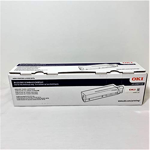 Genuine Brand Name OEM Okidata Black Extra High Yld Toner (12K YLD) B432DN/B512DN/ 45807110