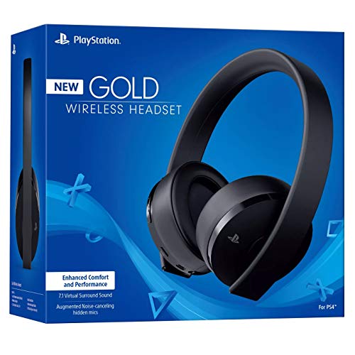 Sony PlayStation Gold Wireless Headset 7.1 Surround Sound PS4 New Version 2018