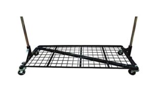 only garment racks #01-333bl only garment racks heavy duty storage base shelf for z racks - black