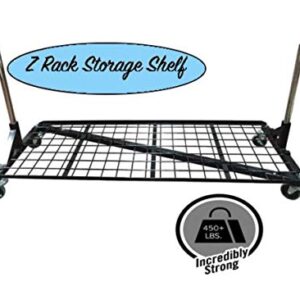 Only Garment Racks #01-333BL Only Garment Racks Heavy Duty Storage Base Shelf for Z Racks - Black