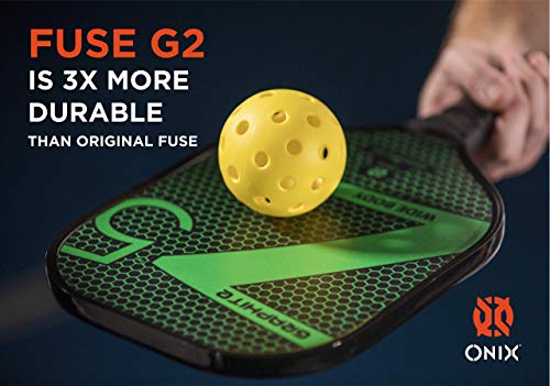 Onix Fuse G2 Outdoor Pickleball Balls - Yellow and Neon Pickleballs - 3 and 6 Packs of Pickleball Balls