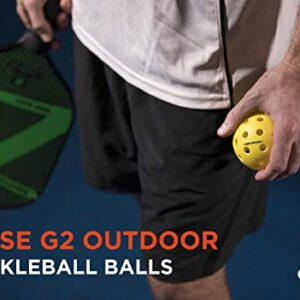 Onix Fuse G2 Outdoor Pickleball Balls - Yellow and Neon Pickleballs - 3 and 6 Packs of Pickleball Balls