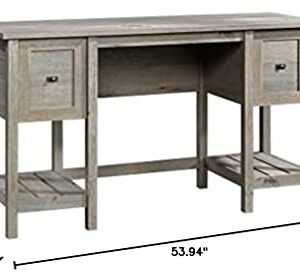 Sauder Cottage Road Desk, L: 53.94" x W: 19.45" x H: 29.76", Mystic Oak Finish