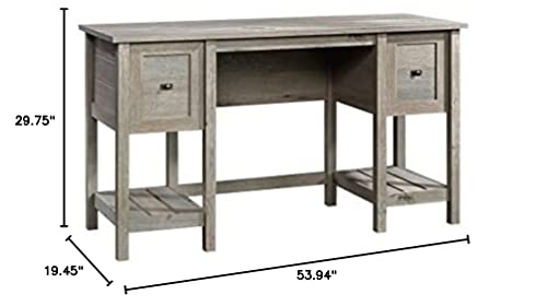 Sauder Cottage Road Desk, L: 53.94" x W: 19.45" x H: 29.76", Mystic Oak Finish