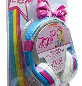 eKids JoJo Siwa Headphones for Kids, Volume Limited Headphones with Parental Controls, Childrens Headphones for School, Home, Travel, Designed for Fans of JoJo Siwa Gifts for Girls