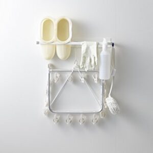 YAMAZAKI Home Magnet Laundry Hanger Storage Rack - Large Hanging Organizer, Steel, Magnetic, No Assembly Req.