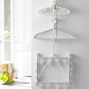 YAMAZAKI Home Magnet Laundry Hanger Storage Rack - Large Hanging Organizer, Steel, Magnetic, No Assembly Req.