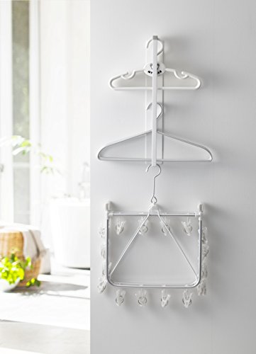 YAMAZAKI Home Magnet Laundry Hanger Storage Rack - Large Hanging Organizer, Steel, Magnetic, No Assembly Req.