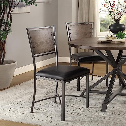 Homelegance Fideo Chair, Set of 2, Brown