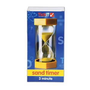 TickiT Mega Sand Timer - 3 Minute - Yellow