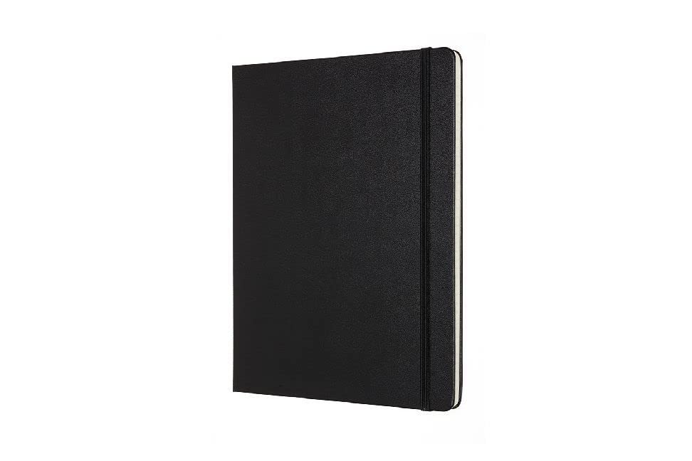 Moleskine PRO Notebook, Hard Cover, XL (7.5" x 9.5") Professional Project Planning, Black, 192 Pages