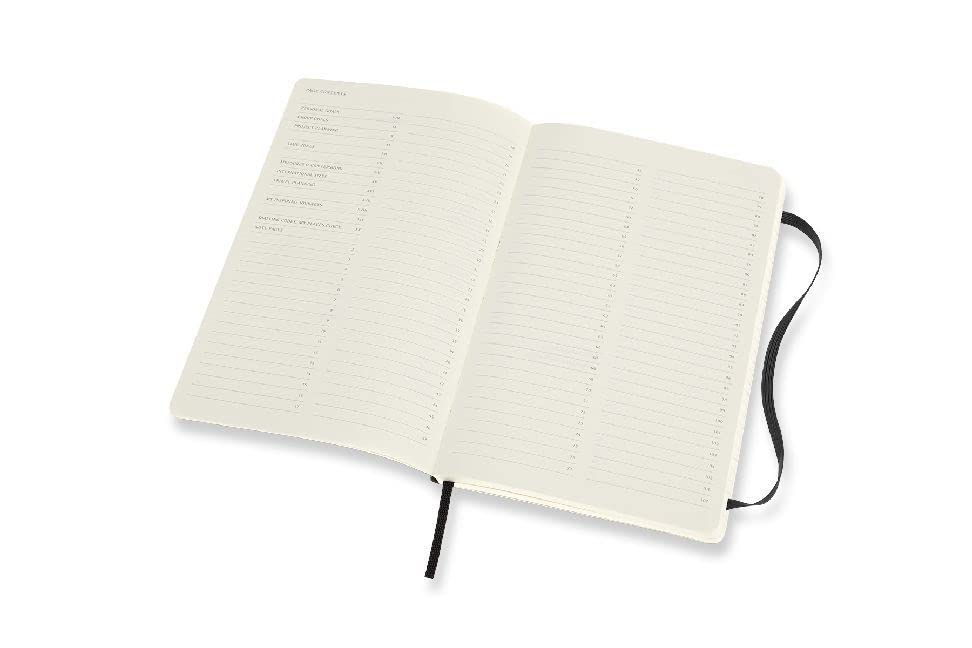 Moleskine PRO Notebook, Soft Cover, Large (5" x 8.25") Professional Project Planning, Black, 192 Pages