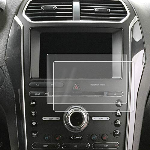 Red Hound Auto Touch Display Protectors 2011-2019 Compatible with Ford Explorer MyFord Screen Saver 2pc Custom Fit Invisible High Clarity Minimizes Fingerprinting 8 Inch