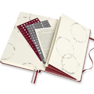 Moleskine Passion Journal, Wine, Hard Cover, Large (5" x 8.25") Bordeaux Red, 400 Pages