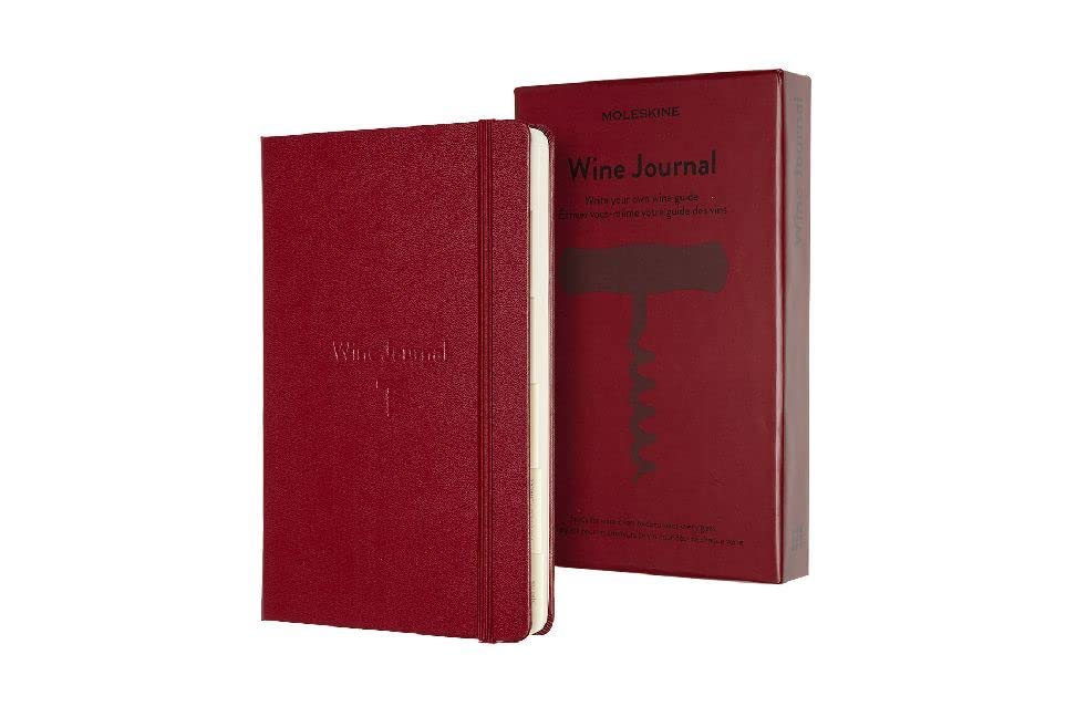 Moleskine Passion Journal, Wine, Hard Cover, Large (5" x 8.25") Bordeaux Red, 400 Pages