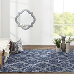 Erin Gates by Momeni Easton Pleasant Navy Hand Woven Indoor Outdoor Area Rug 7'6" X 9'6"