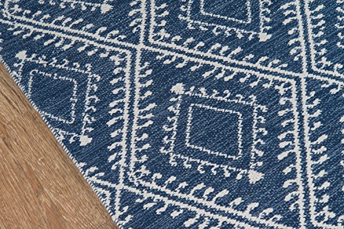 Erin Gates by Momeni Easton Pleasant Navy Hand Woven Indoor Outdoor Area Rug 7'6" X 9'6"