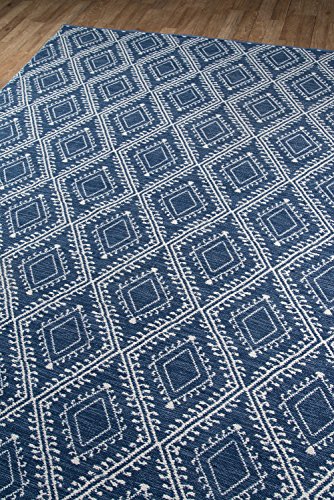 Erin Gates by Momeni Easton Pleasant Navy Hand Woven Indoor Outdoor Area Rug 7'6" X 9'6"