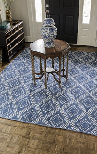 Erin Gates by Momeni Easton Pleasant Navy Hand Woven Indoor Outdoor Area Rug 7'6" X 9'6"