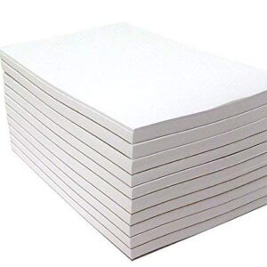 Blank Notepads - Pack of 10 Memo Pads 3x5 Inches, 50 Sheets Per Pad -