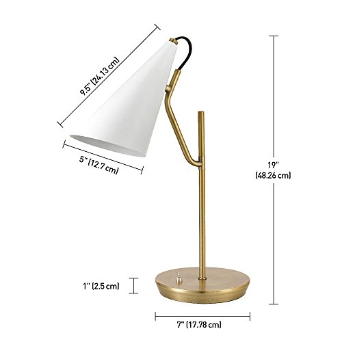 Hartford Desk/Table Lamp, Matte Brass Finish